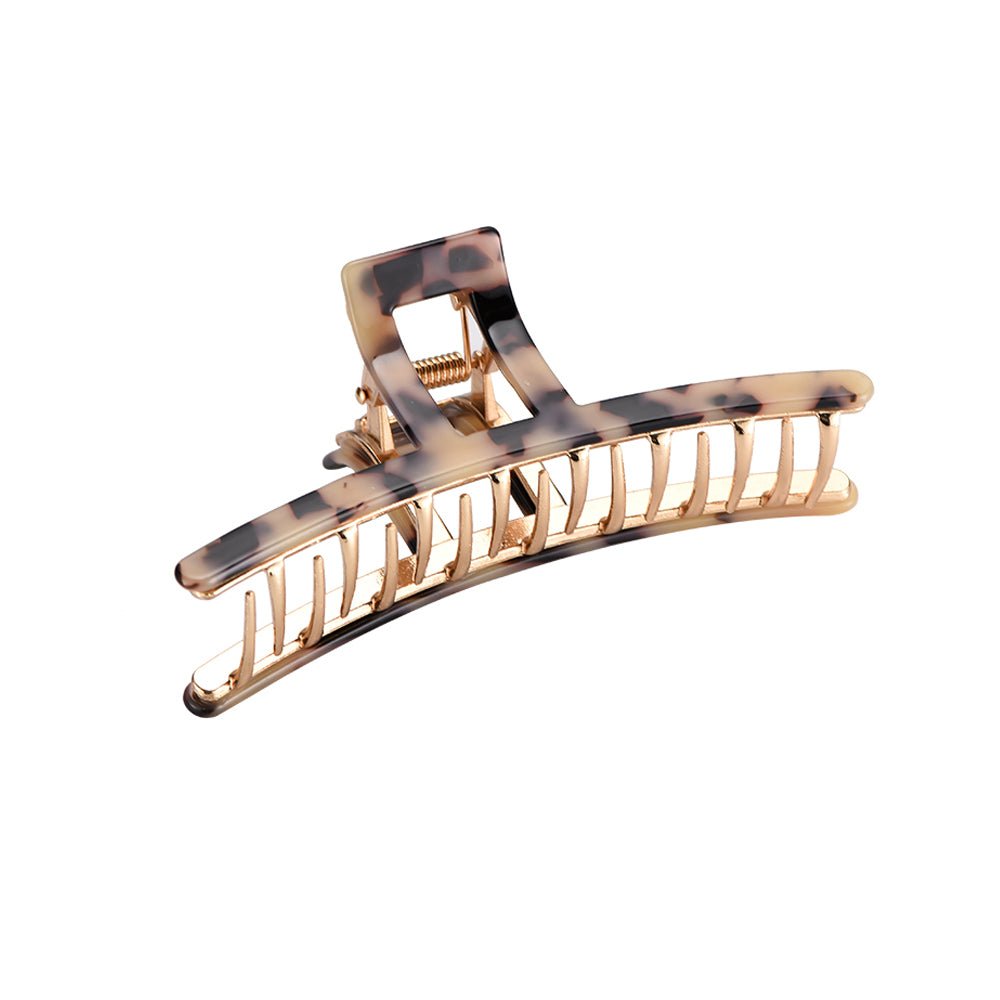 Haarklem Classy Goudkleurig with Animal Print – Mae Lilly